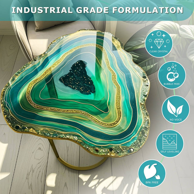 How to Epoxy Resin a Table Top | BondCraftor Guide for DIY Table ...